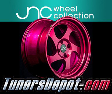 JNC Wheels - 16 JNC034 Candy Red Rim - 4x100 - 16x8 inch 1 Single Wheel ...