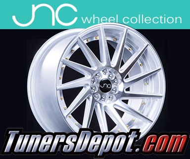 JNC Wheels - 19 JNC051 Silver Machine Face /Gold Rivet Rim - 5x112 ...